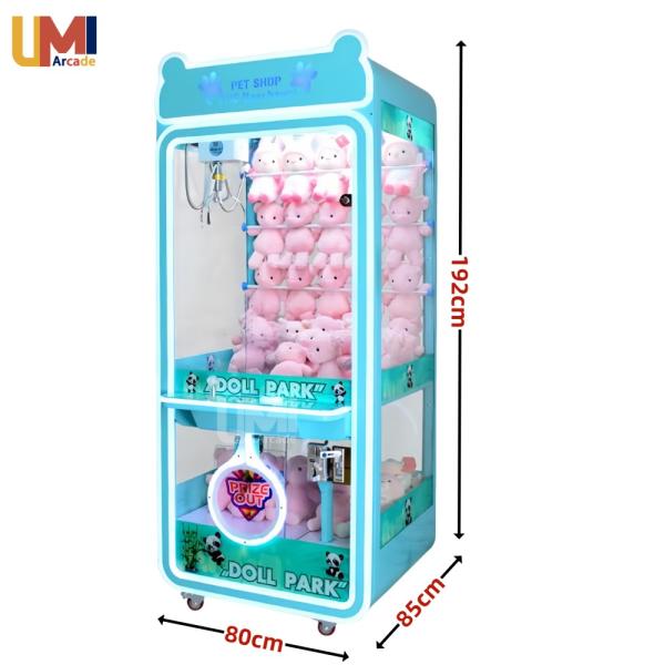 Quality Cheap Indoor Coin Operated Arcade Game Crane Claw Machine Toy Plush Doll Machine for sale