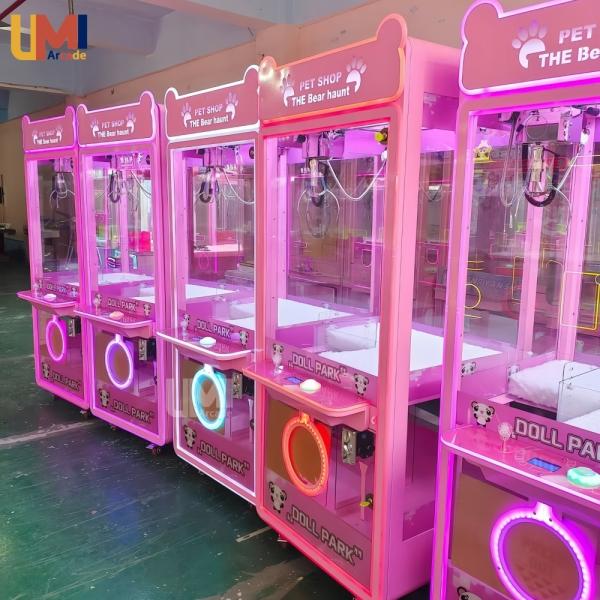 Quality Cheap Indoor Coin Operated Arcade Game Crane Claw Machine Toy Plush Doll Machine for sale