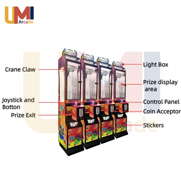 Quality High-Quality Arcade Mega Mini Claw Machine Space-Saving Tall Claw Machine Custom for sale