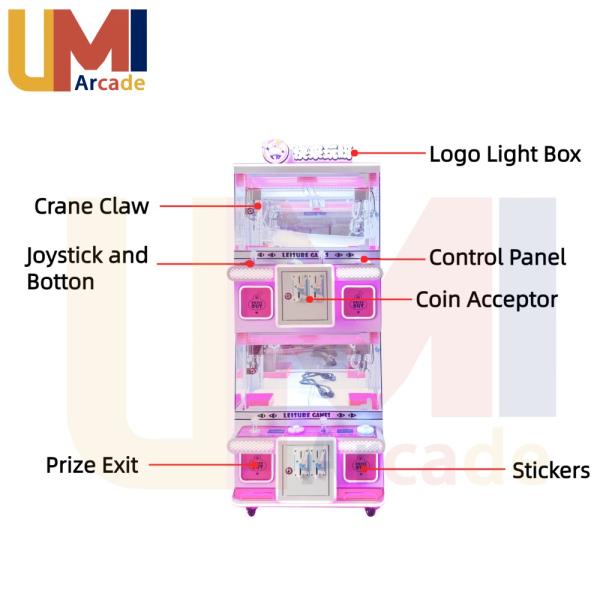 Quality Wholesale Coin Operated Mini Claw Machine Small Plush Toy Vending Machine Arcade for sale