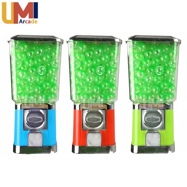 Quality UMI Colorful Bubble Gum Candy Dispenser Mini Square Pinball Machine Candy Bulk for sale