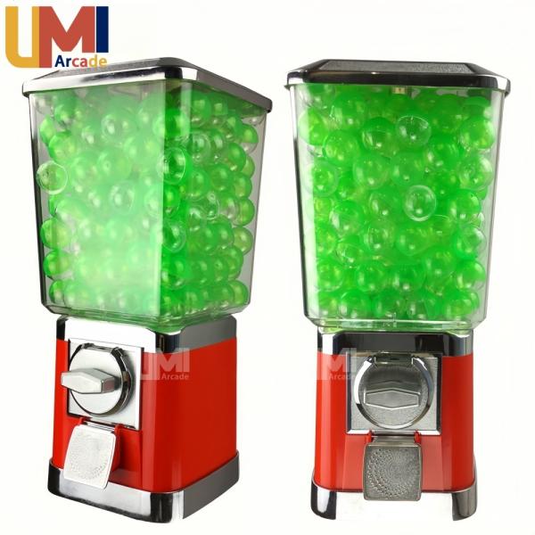 Quality UMI Colorful Bubble Gum Candy Dispenser Mini Square Pinball Machine Candy Bulk for sale