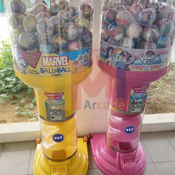 Quality Factory Price Gachapon Capsule Toy Machine Kids Coin Operated Gashapon Ball for sale