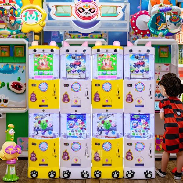 Quality Cartoon-Style Double-Layer Capsule Toys Gashapon Vending Machine Kids' Amusement for sale