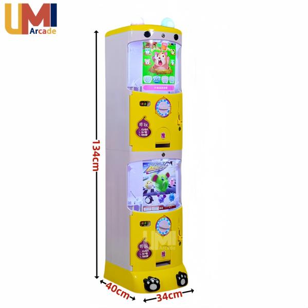 Quality Cartoon Style Double-Layer Capsule Toys Machine 1-Year Warranty Gashapon Vending for sale