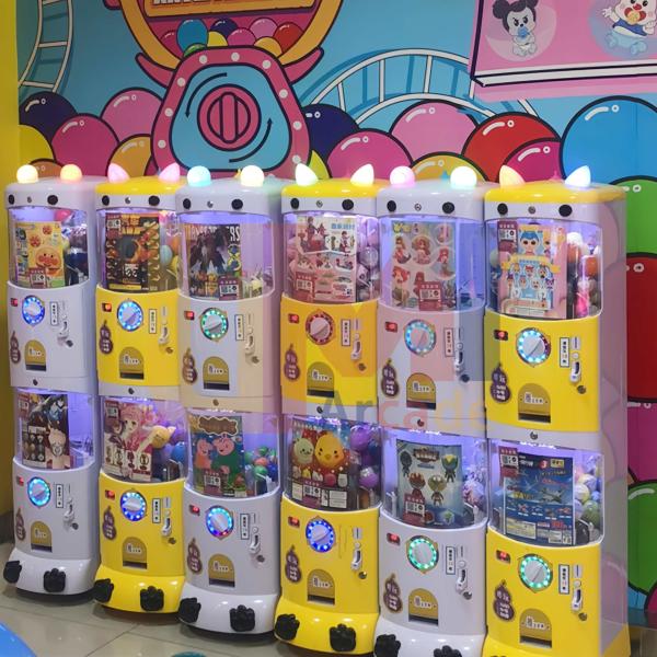 Quality Cartoon Style Double-Layer Capsule Toys Machine 1-Year Warranty Gashapon Vending for sale