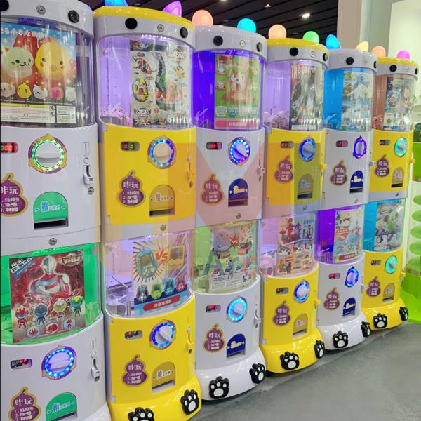 Quality Cartoon Style Double-Layer Capsule Toys Machine 1-Year Warranty Gashapon Vending for sale