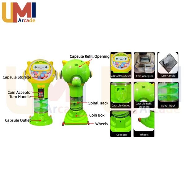 Quality High Quality Big Vending Machine Coin-Operated 50-100mm Capsule Toys Gachapon for sale