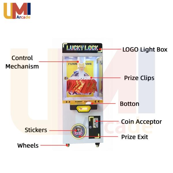 Quality Manufacturer OEM/ODM Custom Coin-Operated Claw Clip Prize Vending Game Machine for sale