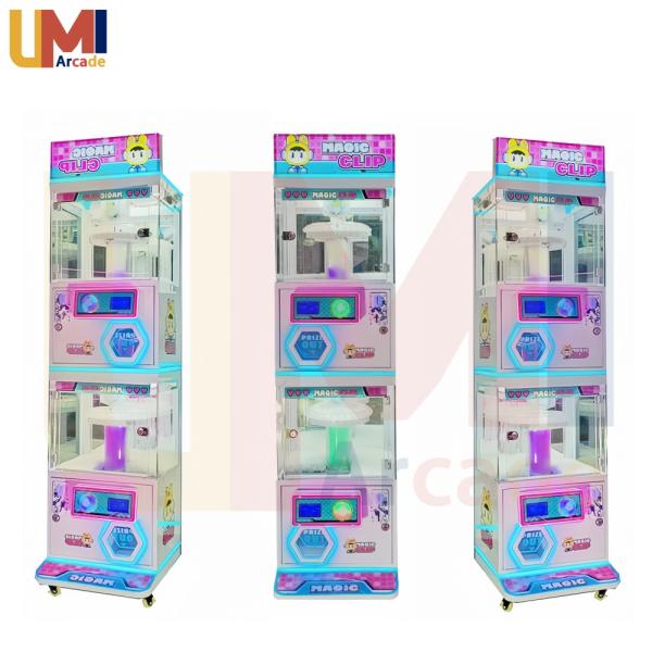 Quality Customizable 2 Layer Small Gift Machine MINI Claw Clip Prize Vending Machine for sale
