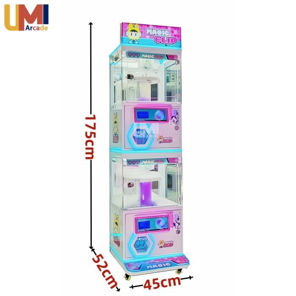 Quality Customizable 2 Layer Small Gift Machine MINI Claw Clip Prize Vending Machine for sale