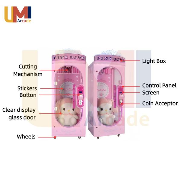 Quality Coin Operated Prize Machine Gift Vending Game Scissors Cut Machine Amusement for sale