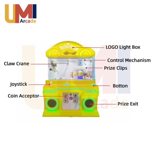 Quality Coin-operated 2 Player Vending Machines Mini Prize Toys Gaming Clip and Claw for sale