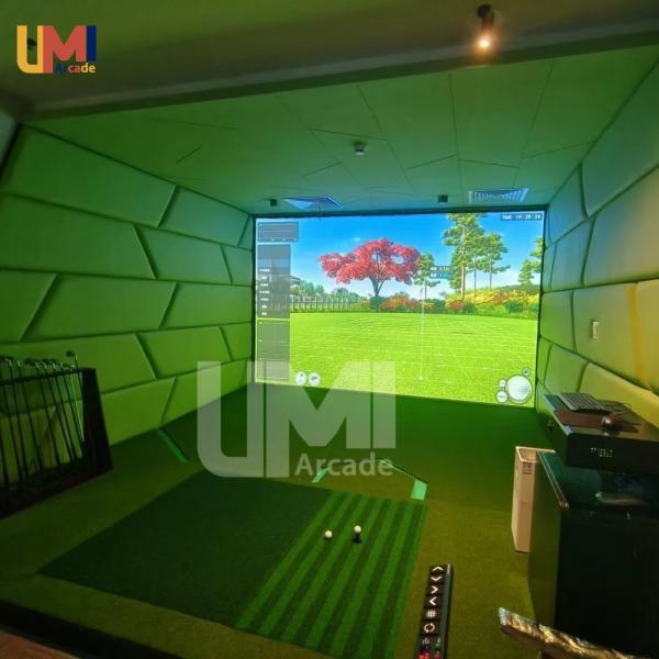 Quality High-Precision Indoor Golf Simulators Interactive Projection Golf Simulator for sale