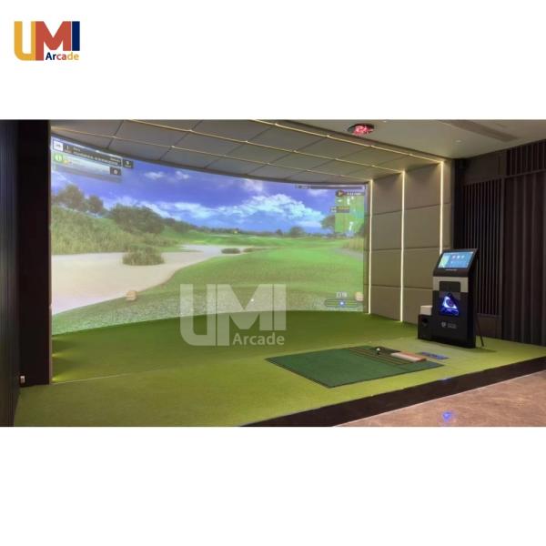 Quality High-Precision Indoor Golf Simulators Interactive Projection Golf Simulator for sale