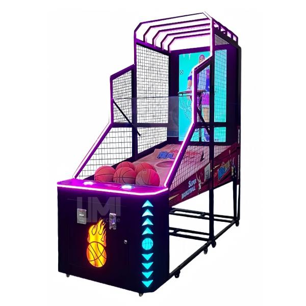 Quality Coin Operated Basketball Arcade Game 55 Inches HD Display Interactive Adult for sale