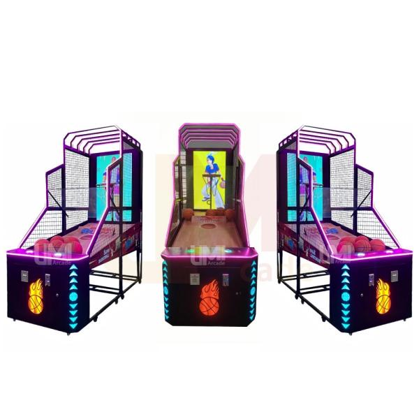 Quality Coin Operated Basketball Arcade Game 55 Inches HD Display Interactive Adult for sale