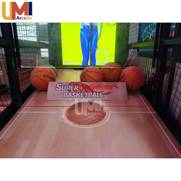 Quality Coin Operated Basketball Arcade Game 55 Inches HD Display Interactive Adult for sale