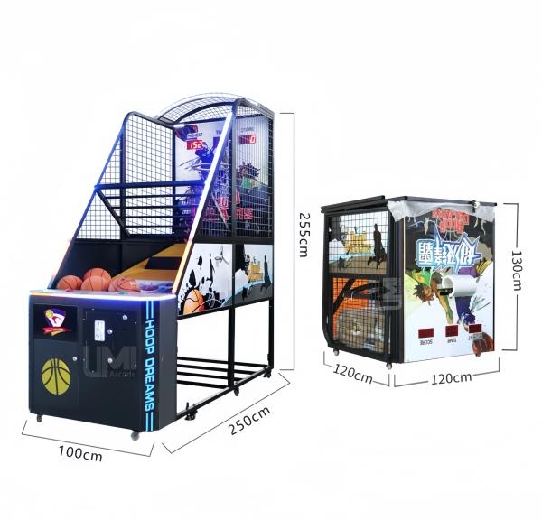 Quality Manufacture Foldable Basketball Hoop Street Shooting Machine Basketball  Arcade Game Machine for Sale for sale