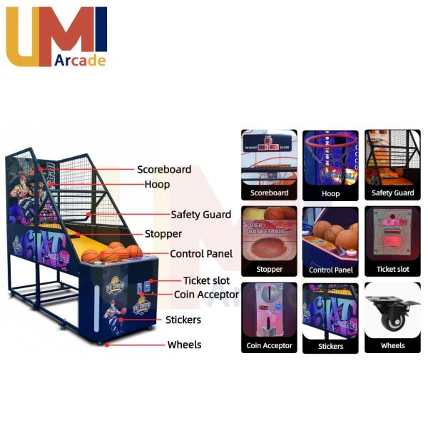 Quality Low Price Basketball Hoop Machine Coin Operated Basketball Arcade Games Machine for sale