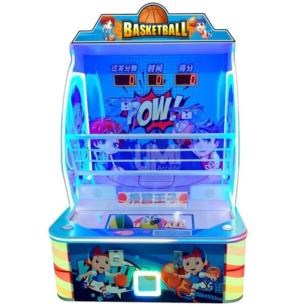 Quality Kids Mini Basketball Shoot Machine Coin Operated Basketball Arcade Game for for sale