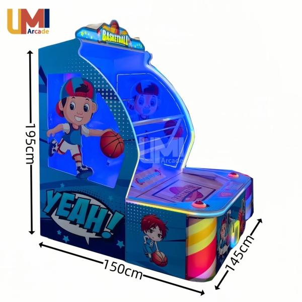 Quality Basketball Arcade Coin Operated Games Basketball Shoot Machine for Kids and for sale