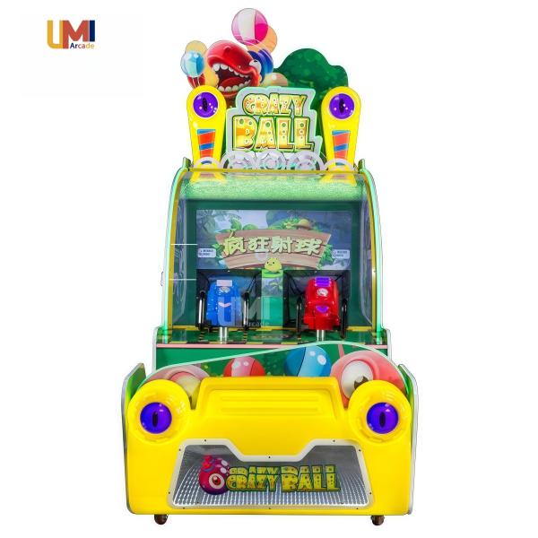 Quality Children's Indoor Arcade Shooting Machine Crazy Ball Shooting Interactive Video for sale