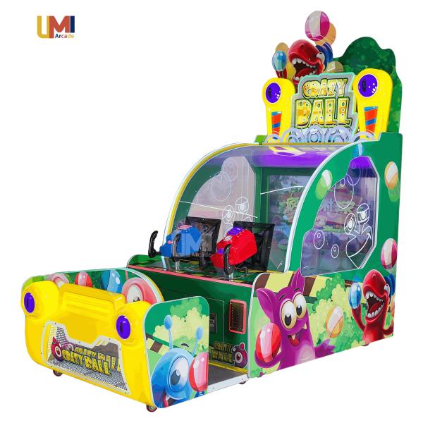 Quality Children's Indoor Arcade Shooting Machine Crazy Ball Shooting Interactive Video for sale
