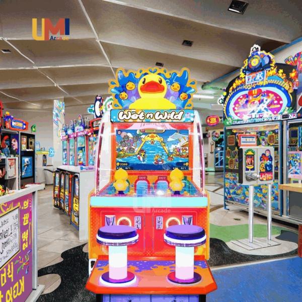 Quality Water Shooting Kids Arcade Games Safety Protection Design 2 Player Durable Metal for sale