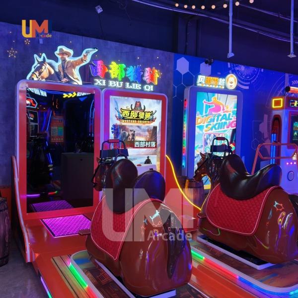 Quality Coin Operated Horseback Riding and Gun Shooting Video Arcade Games Machine for for sale