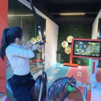 Quality Children's Indoor Horseback Riding Archery Shooting Simulator Coin-Operated for sale