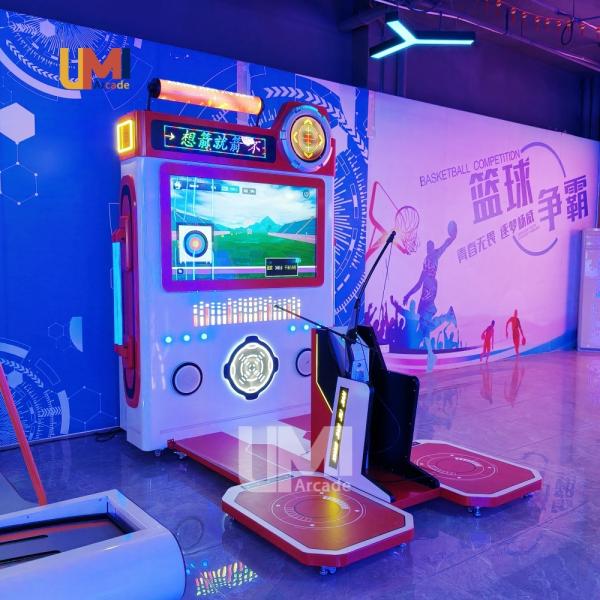 Quality Interactive Laser Positioning Simulated Archery Shooting Arcade Machine Coin for sale