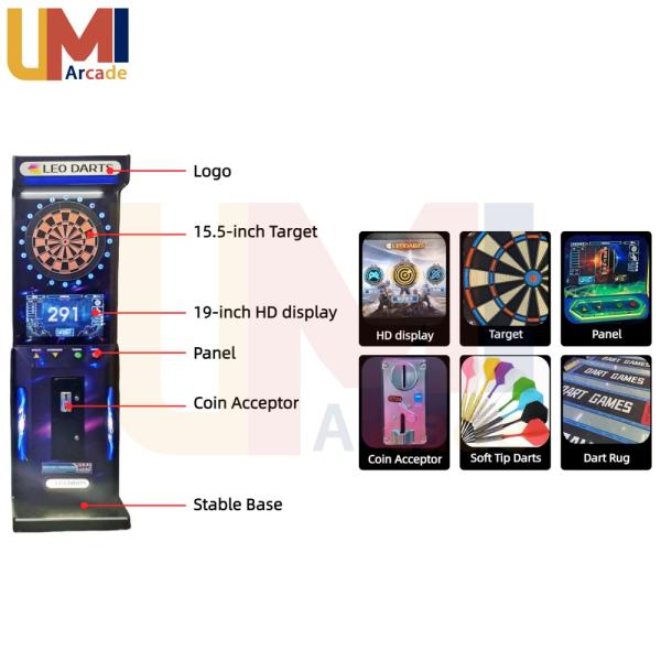 Quality Coin-Operated Soft Tip Electronic Dart Machines Commercial Bar Amusement Dart for sale