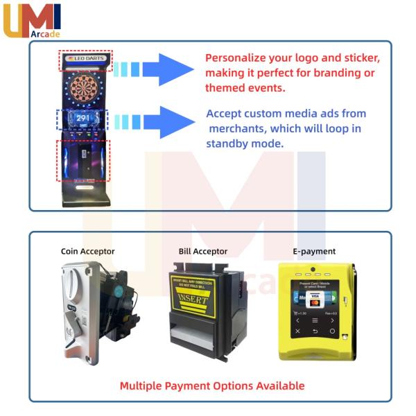 Quality Coin-Operated Soft Tip Electronic Dart Machines Commercial Bar Amusement Dart for sale
