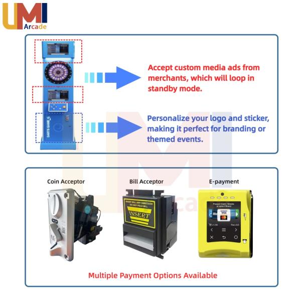 Quality Coin Operated Durable Soft Tip Dart Machine with Real Time Scoring Arcade for sale