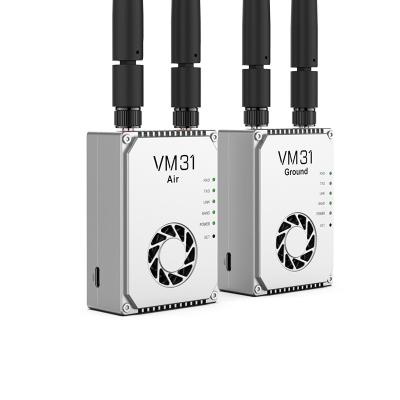 China VM31 Video&Data&RC-link heeft twee frequenties optioneel ((800MHz、1.4GHz) met een transmissiereik van 15 km (lucht tot grond). Te koop