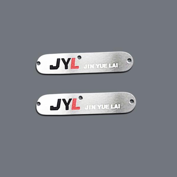 Quality Precision Chemical Etched Thin Metal Nameplates with Logo Customized for sale