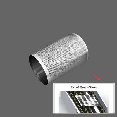 China Químico grabado de bobina a bobina grabado de malla de filtro en venta