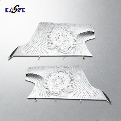 China Custom Chemically Etched Screens 0.5mm to 1.0mm Stainless Steel Automotive Speaker Covers for sale