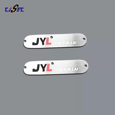 China Precision Chemical Etched Thin Metal Nameplates with Logo Customized for sale