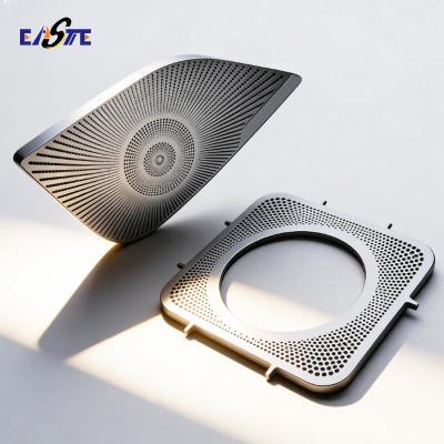 China Custom Photo-Etched Car Speaker Grilles with Intricate Patterns & Logos for German Market for sale