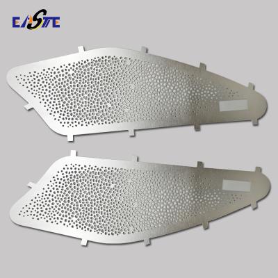 China Stainless Steel Etching SUS304 SUS316 Speaker Grill Meshes with Flexible Holes Shape for Car for sale