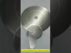 Micro Acid Etching Metal High Precision Filter Mesh de aço inoxidável