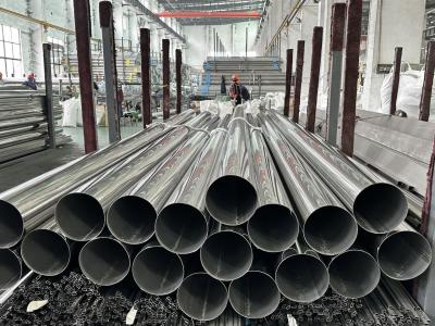 中国 冷たいのあたりのHL -引き分けのステンレス鋼の管の3000mm磨かれた高圧 販売のため