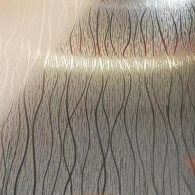 China Durable Water Ripple Metal Sheet 3D Decorative Water Wave Stainless Steel Panel for sale