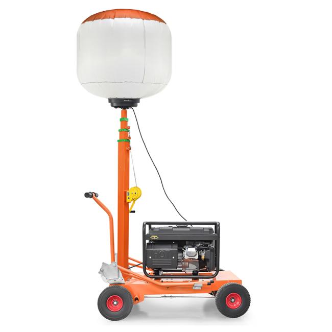 800W Mobile Light Tower showing full setup
