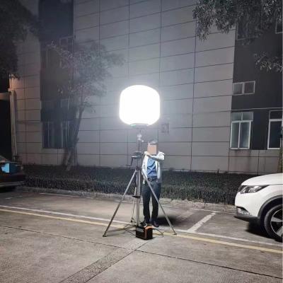 China Witte Bouwbouw Mijnbouw 3.8m Masten Handheffen Ballonvorm Mobiele LED-verlichting Toren Te koop