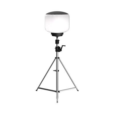 China Torre de iluminación con globo de trabajo LED de 100W para ferias comerciales de proyectos industriales con atenuador de soporte en venta