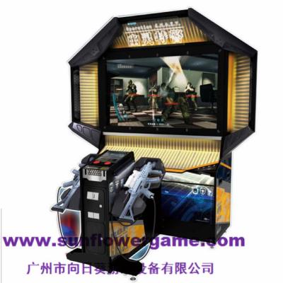 China 55''LCD crazy game ghost squad,amazing simulator gun shooting machine for sale