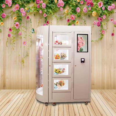 China Clinics Health Center Flower Vending Machine 220V Airports 24 Hours LED Illuminating for sale